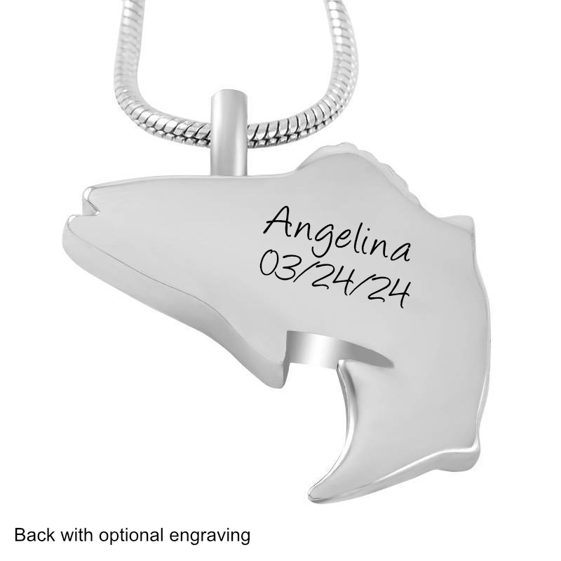 Fish urn necklace store
